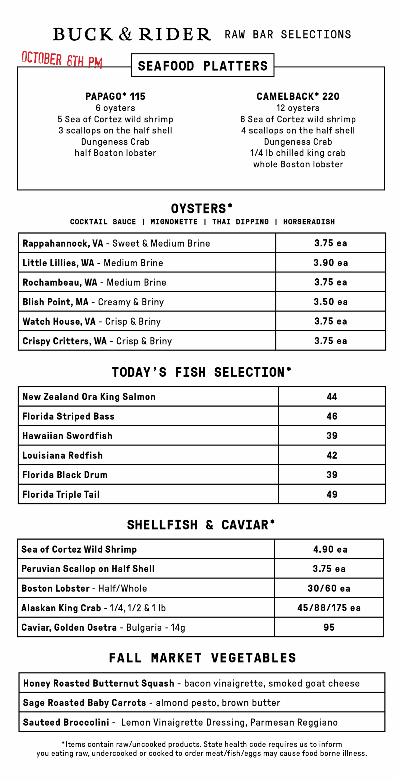 Seafood Restaurant in Phoenix AZ - Buck & Rider